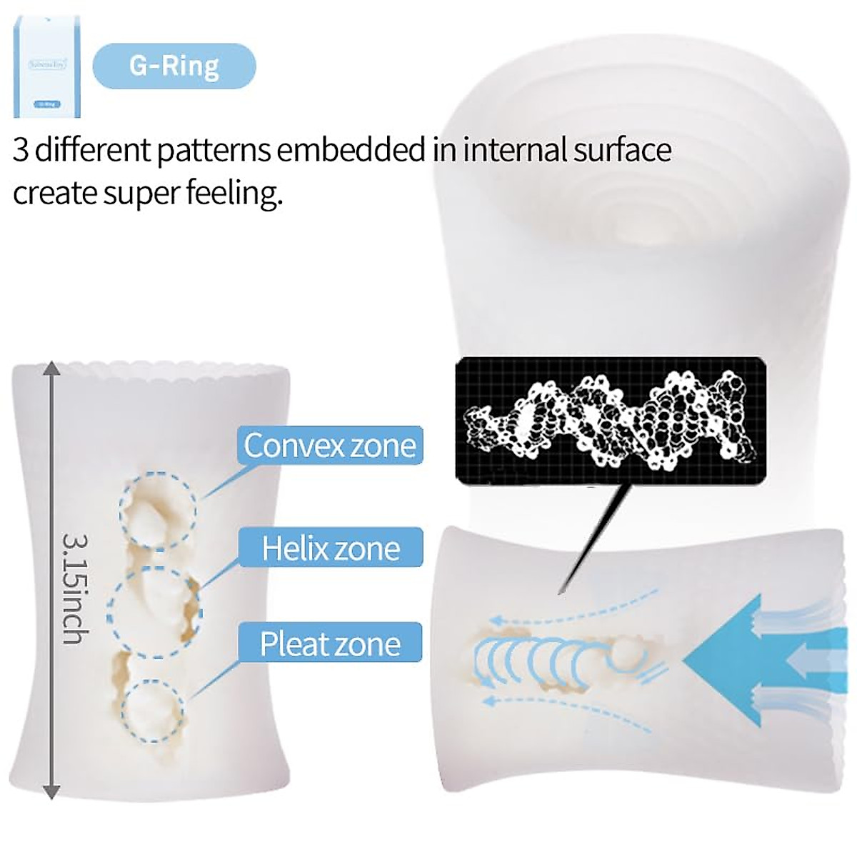 SabenaToy Male Masturbator in Capsule, Easy to Carry Penis Egg Masturbators, Mens Self-Pleasure Toys, Men Sex Toys for Palm Massager, Adult Toys for Glans Stimulator Disposable(G-Wave Purple)