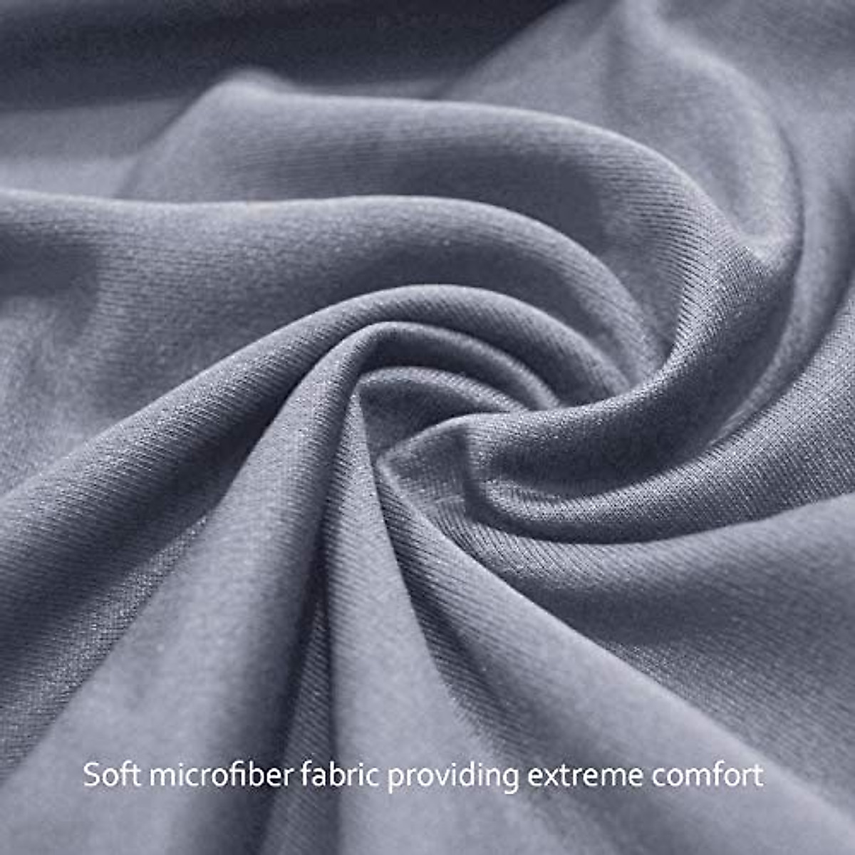 Pack and Play Sheets Fitted, 2 Pack Portable Playard | Mini Crib Sheets, Ultra Soft Microfiber Pack N Play Sheet, White & Grey, Preshrunk