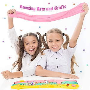 Butter Slime Kit 5 Pack, Scented Candy Christmas Slime Party Favors for Girls and Boys, DIY Putty Toys for Kids, Soft Stretchy & Non-Sticky, Cute Stuff, Basket Stuffers