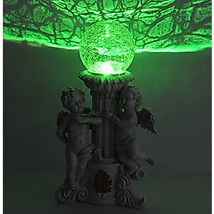 HOMESHINE Solar Garden Statues and Sculptures Angels Figurine Decoration Outdoor Decor Lights 12 Inch