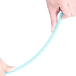 Ayoyo Striped Reusable Plastic Straws 11 Inch 6 Pcs and 1 Pcs Straw Brush Party Wedding Holiday for Tumbler Straws