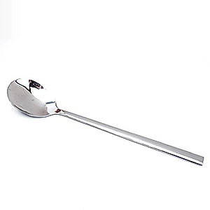 YAPULLYA Polished Stainless Steel Spoons and Chopsticks Set, Korean Chopsticks and Spoons tableware with long-hand, Reusable, set of 3-silver