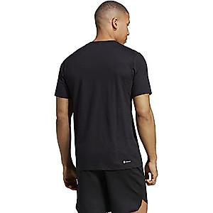 adidas Men's Training Essentials Feel Ready Logo T-Shirt, Black/White, Large