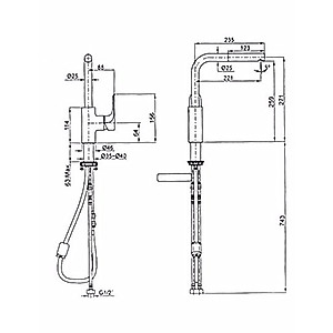 SJQKA-Faucet Kitchen faucet, pull out kitchen sink, hot and cold faucet