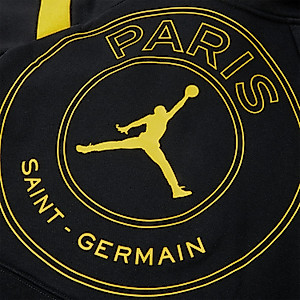 Jordan Girl's PSG Fleece Hoodie (Little Kids/Big Kids) Black MD (8-10 Big Kid)