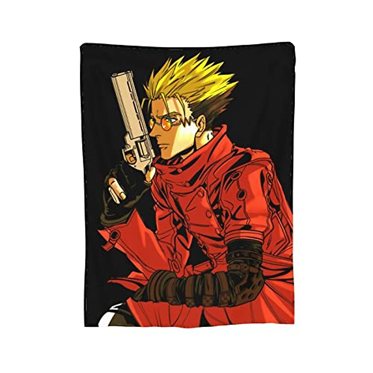 Trigun VASH The Stampede Soft Flannel Fleece Blanket Plush Fuzzy Throw Blankets for Bed Couch Living Room 60"x50"
