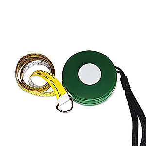 WIN TAPE Cm and Inches to 100ths Executive Diameter Pi Engineer's Tape Measure (Green)