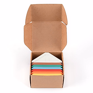 lofca Silicone Building Block Baby Educational Montessori Toy Toddler Stacking Sets House 7 Pieces