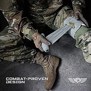 EVERLIT Emergency Trauma Kit, CAT GEN-7 Tourniquet 36" Splint, Military Combat Tactical IFAK for First Aid Response, Critical Wounds, Severe Bleeding Control (Black)