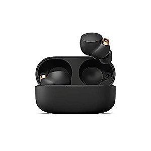 Sony WF-1000XM4 Industry Leading Noise Canceling Truly Wireless Earbud Headphones with Alexa Built-in, Black WF1000XM4/B with Charging Case Bundle with Deco Gear Portable Charger