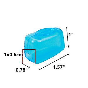 Dahszhi 50Pcs Toothbrush Cap Covers Toothbrush Head Protector Case for Travel or Home,Blue