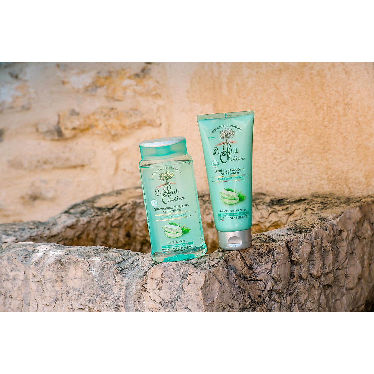 Le Petit Olivier Purifying Micellar Shampoo - Aloe Vera And Green Tea - Cleanses Hair - Reduce Excess Sebum - Suitable For Normal To Oily Hair - Free Of Silicones - 8.45 Oz