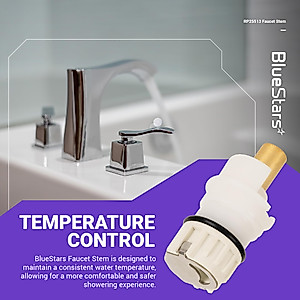 BlueStarts High-Quality RP25513 Faucet Stem - Compatible with Delta Faucet Kit Two Handle Faucets - Pack of 2