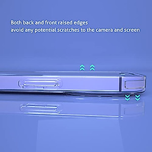 Ailun for iPhone 14 Pro Max[6.7 inch] [1 x Phone Case+1 x Glass Screen Protector] Shock Absorption Bumper PC and TPU Clear Cover, Dynamic Island Compatible, Sensor Protection Tempered Glass