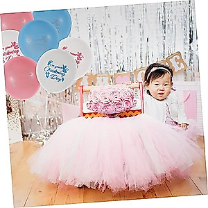 ABOOFAN 40pcs Balloon Kids Decor Baby Balloon Pink Ballons Baby Baptism Decorations Baby Shower Mylar Balloon Baby Shower Latex Balloons Garland Balloons Baby Baptism Baby Baptism Balloons