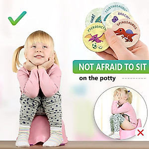 10 PCS Potty Training Stickers Reusable - Toilet Targets for Potty Training Boys & Girls Toddlers Kids Magic Potty Targets Color Changing Potty Training Urinal Bullseye Toilet Reusable Pee Aim Target