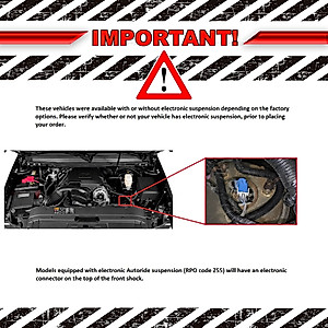 TRQ Front Complete Strut & Shock Spring Assembly Pair 2 Piece Set Compatible with 07-13 Chevrolet Silverado 1500 07-13 GMC Sierra 1500