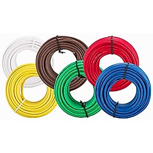 12 GA Gauge 50 FT Rolls Primary AUTO Remote Power Ground Wire Cable (6 Colors)