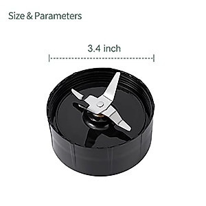 1-pack Magic Bullet Replacement Parts Cross Blades Compatible with Magic Bullet 250w Blender, Juicer and Mixer (Model MB1001)