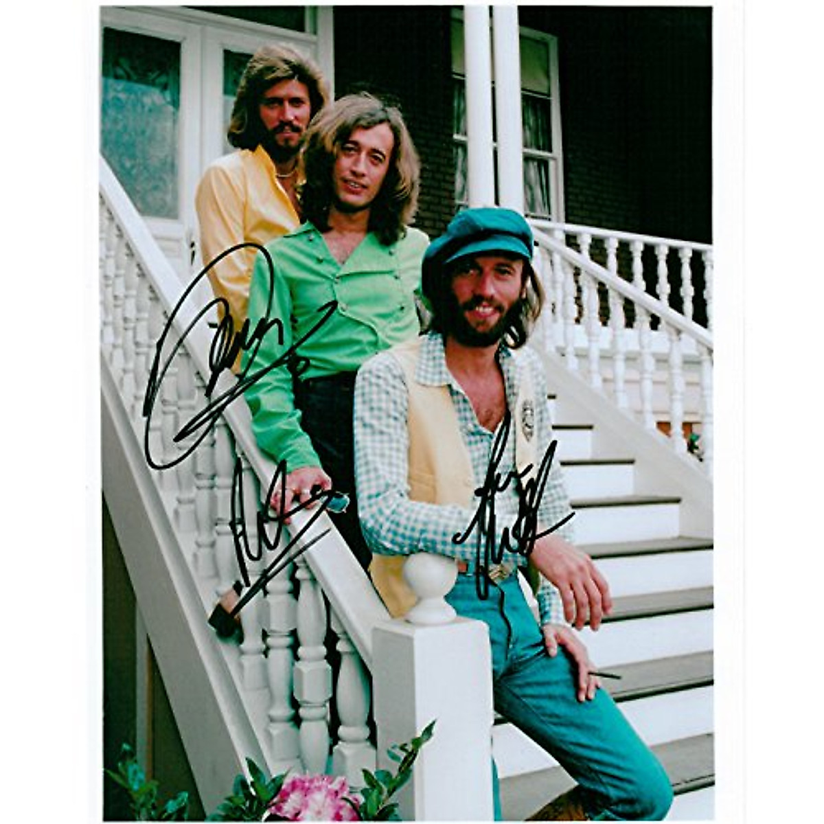 Kirkland Signature The Bee Gees, 8 X 10 Photo Display Autograph on Glossy Photo Paper