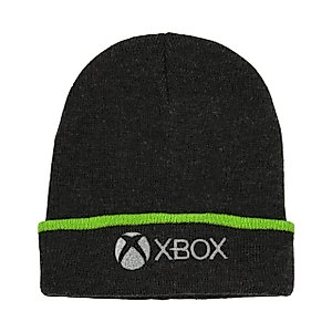 XBOX Beanie Hat for Kids & Teens Charcoal Woolly Cap Gamer Gift
