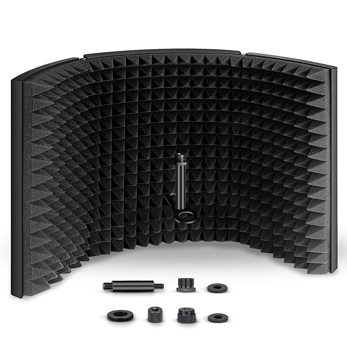 Aokeo Professional Studio Recording Microphone Isolation Shield,Suitable for Blue Yeti and Any Condenser Microphone Recording Equipment（AO-403）