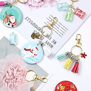 100PCS Gold Swivel Clasps Lanyard Snap Hooks with Key Rings, Key Chain Clip Hooks Lobster Claw Clasps for Keychains Jewelry DIY Crafts