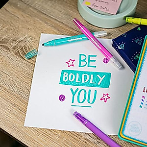 Crayola Take Note Erasable Highlighters, Cool School Supplies, Chisel Tip Markers, 6 Count