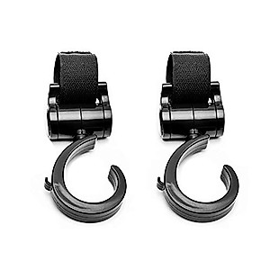 QT Lab -Stroller Hook, Stroller Hooks for Diaper Bags, Stroller Hook Large, Stroller Bag Clips, Stroller Hooks for Hanging, Stroller Straps, Hook for Mommy Stroller, Stroller Hanger, 2 pack Heavy Duty