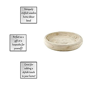 Santa Barbara Design Studio Table Sugar Hand Carved Paulownia Wood Serving Bowl, Large, Natural