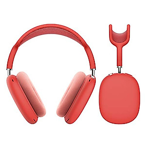 Youkei Compatible with Airpods Max Case Cover, Silicone Skin Cover Replacement Protective Earcup Protectors Pods Ear Cushions Compatible with Airpods Max (Red)