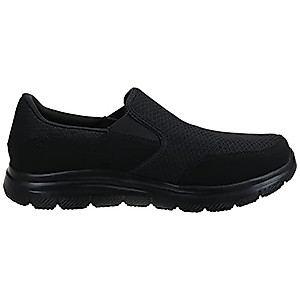 Skechers Men's Black Flex Advantage Slip Resistant Mcallen Slip On - 14 D(M) US