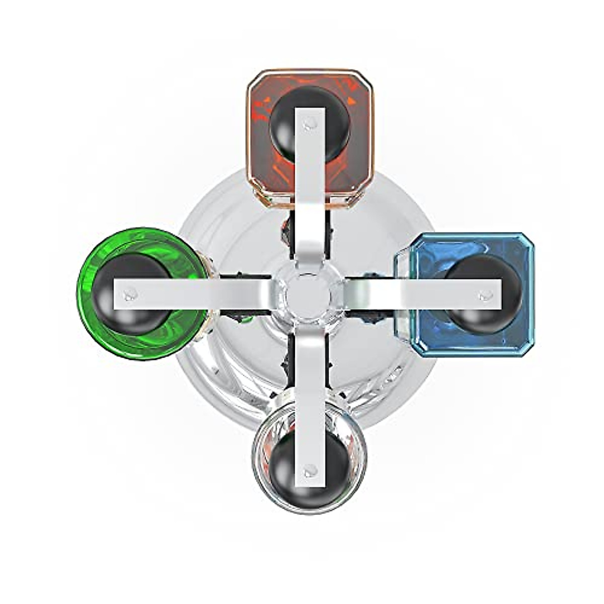 Barbarian 4/6 Bottle Rotary Liquor Dispenser For Home Bar - Bar Butler Shot Measure Bracket Alcohol Wine Upside Down Drink Jigger Optics Man cave