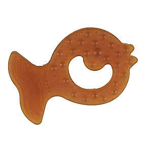 SWEETIE pure natural rubber Teether Fish 100% Pure Natural Rubber Teether Soft and Natural, One Piece
