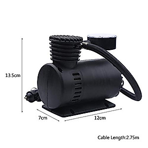 Air Compressor, MAGT Portable Mini Air Compressor Electric Tire Infaltor Pump 12 Volt Car 300 PSI Suitable for Bicycles Cars Motorcycles
