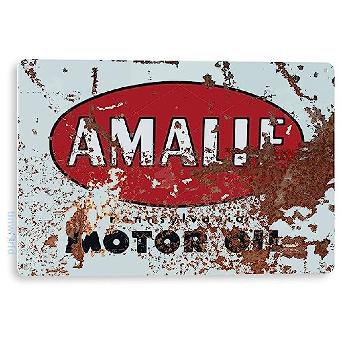 Tinworld Tin Sign Amalie Retro Rustic Oil Gas Metal Sign Decor Garage Cave Auto Shop A210