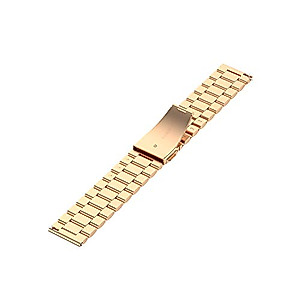 FitTurn 22MM Bands Compatible with Cubitt CT4/CT2 Pro Smartwatch, Replacement Metal Bracelet Premium Solid Stainless Steel Watch Band Strap Wristbands for Cubitt CT4/CT2 Pro (RoseGold)