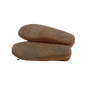 Minnetonka Men's Double Bottom Fleece Slipper,Brown,10 M US