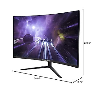 Sceptre Curved 27 inch 2K QHD Gaming Monitor 2560x1440 up to 165Hz 144Hz 1ms DisplayPort HDMI, 1500R AMD FreeSync Premium FPS RTS Build-in Speakers Machine Black (C275B-QWD168)