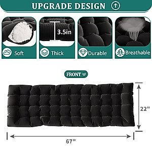 UDPATIO Oversized Zero Gravity Chair 29In XL Patio Reclining Chair with Cushion, Outdoor Folding Adjustable Recliner with Cup Holder, Foot Rest & Padded Headrest, Support 500LB