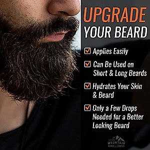 Beard Oil Sample Size Pack - 4 Unique Beard Oil Varieties (0.17 oz each) - Cedarwood, Sandalwood, Bamboo & Unscented – Contains Essential Oils