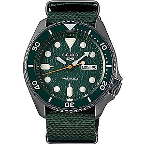 SEIKO SRPD77 5 Sports Men's Watch Green 42.5mm Stainless Steel