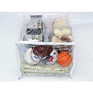 Oreh Homewares 4-Pack 9 x 11 x 7 Inch Clear Plastic Zippered Closet Storage Bags for Sweaters, Arts & Crafts, Toys and Much More!