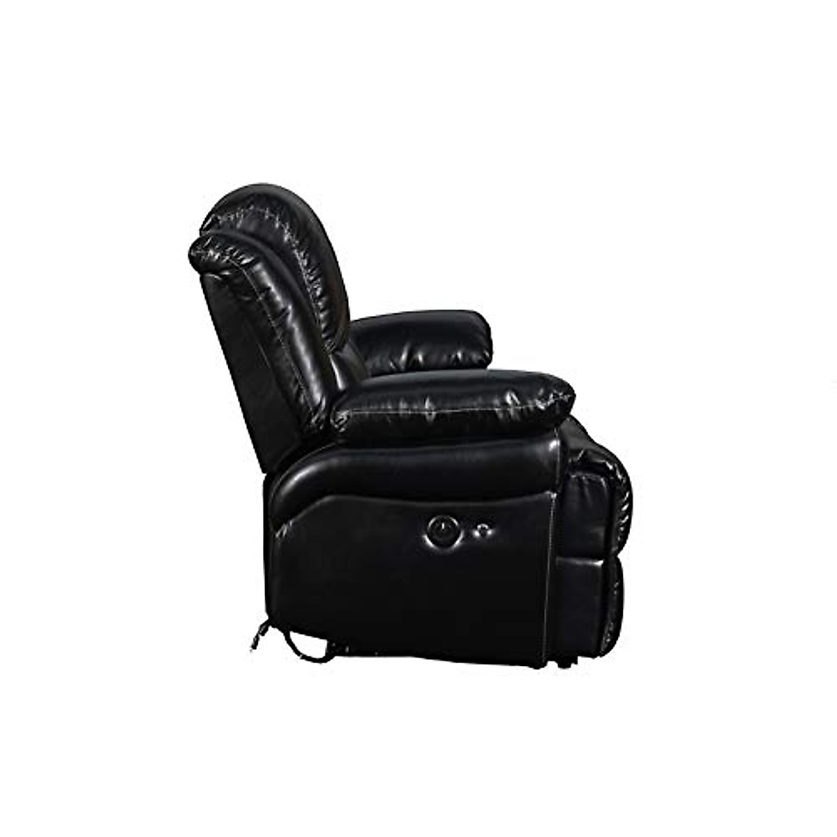 New Classic Furniture Flynn Sofa with Lighted Base, Black