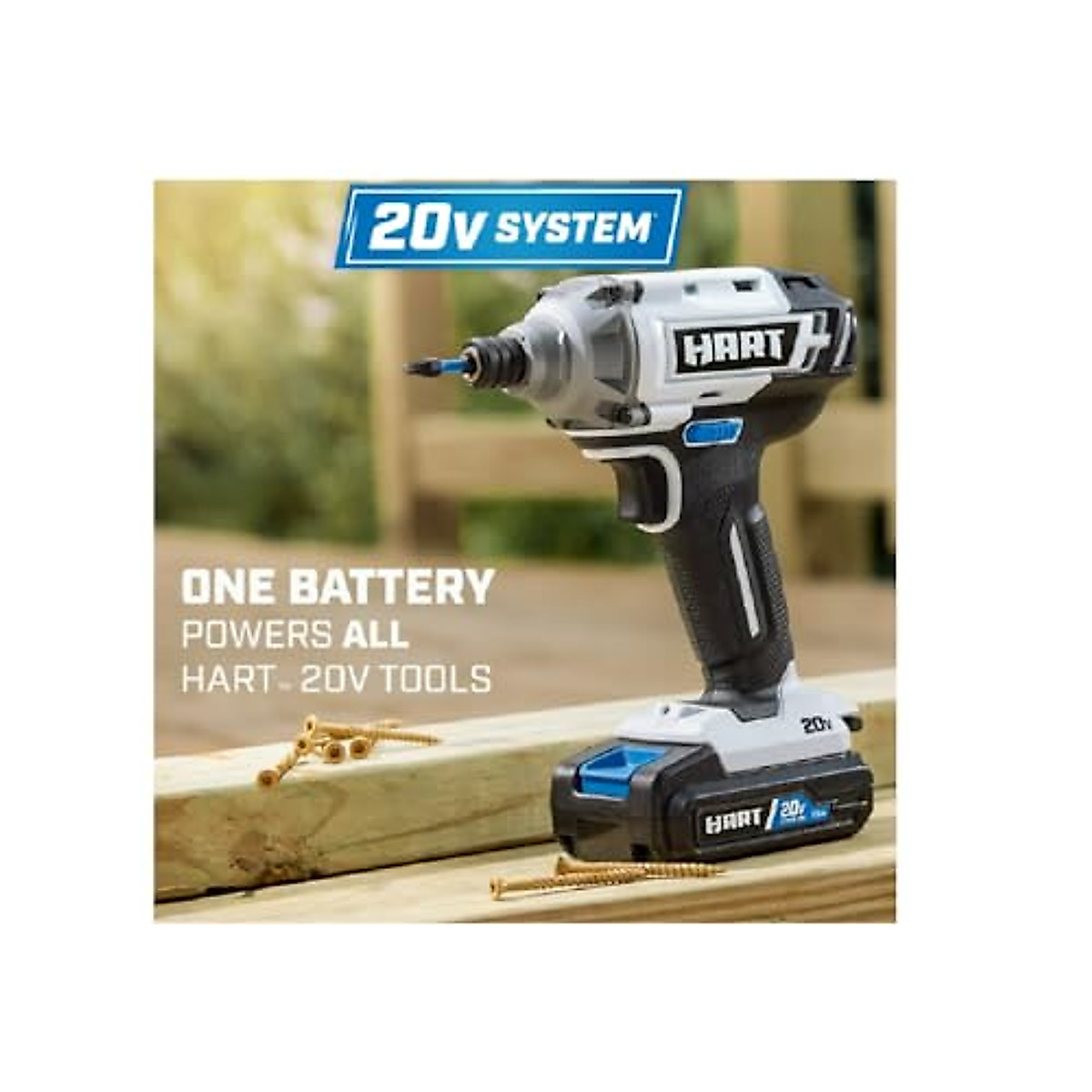 Hart 20v drill and impact driver kit