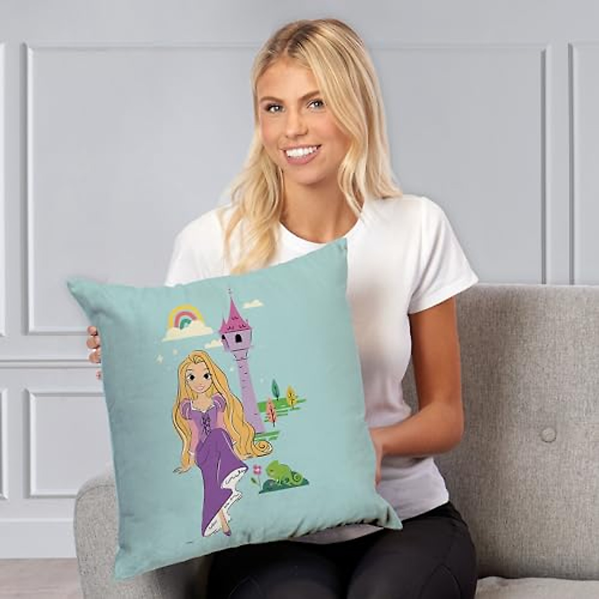 Northwest Disney Princess Pillow, 18" x 18", Little Rapunzel