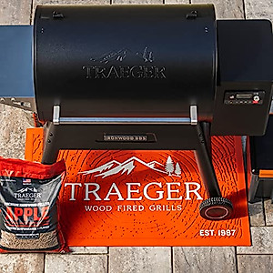 Traeger Pellet Grills BAC636 Grill Mat, Orange