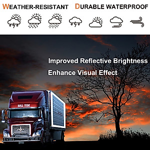 MOLTRES DOT-C2 Reflective Tape,White Silver 2Inch X30 Feet Waterproof Conspicuity Safety Tape,Trailer Self Adhesive Warning Caution Reflector Tapes for Car Trucks Trailer Vehicle Outdoor