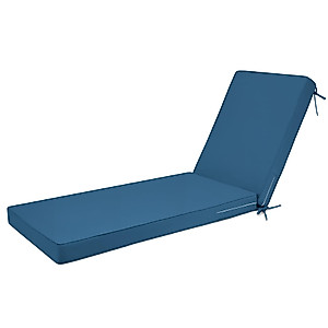 RULAER 80x26x3inch Chaise Lounge Cushion for Outdoor Furniture,Thickened Water-Resistant Lounge Chair Cushion,Double Piping Non-Slip Patio Furniture Cushion