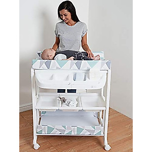 Mychild Peachy Changing Unit with Concealed Bath, Geo Diamond